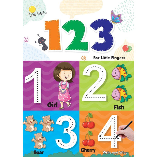 WRITING BOARD:LET'S WRITE 123 - Paramount Books