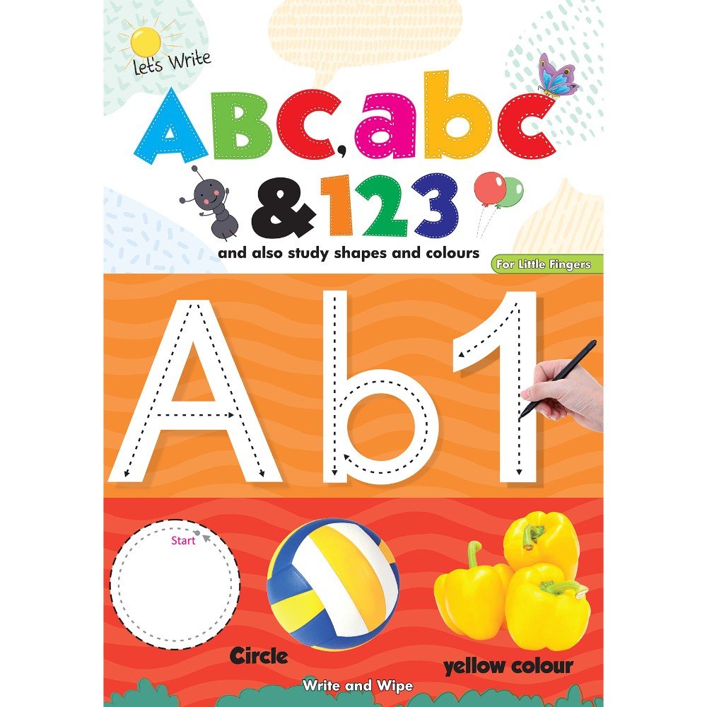 WRITING BOARD:LET'S WRITE 123 FOR LITTLE FINGERS - Paramount Books