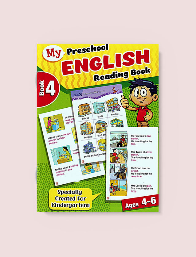 MY PRESCHOOL ENGLISH READING BOOK-4 AGE 4-6