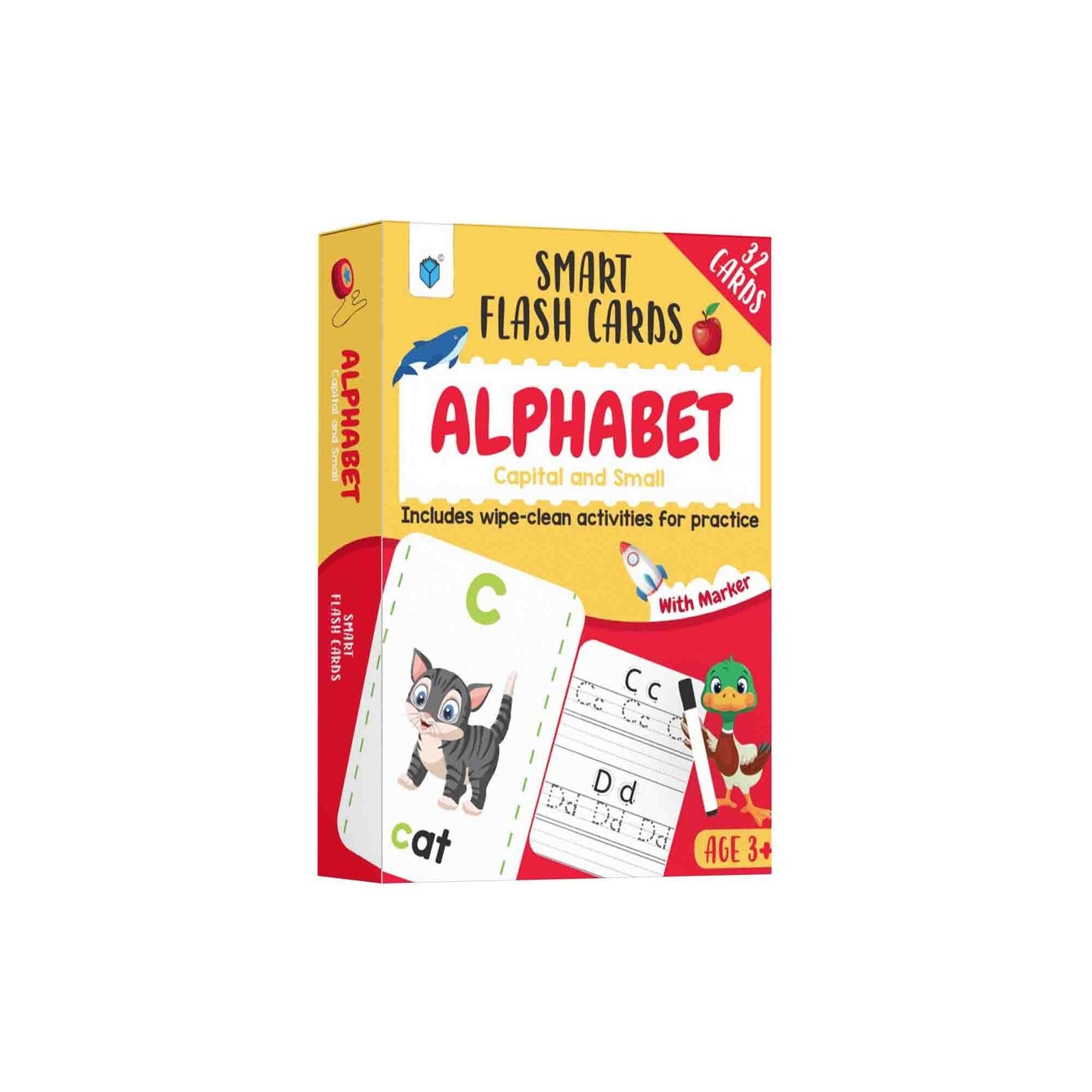 Smart Flash Cards Alphabet Capital & Small – Early Learning Tool ...