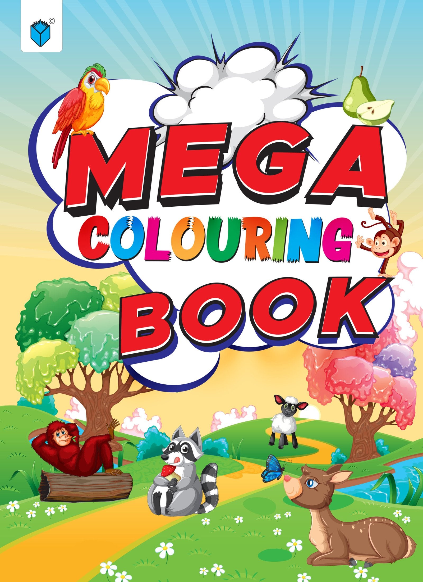 Mega Colouring Book – Fun and Creative Daily Coloring Adventure ...